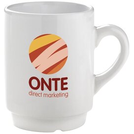 Stapelbare mokken bedrukken | bespaar kastruimte | Mokken.nl